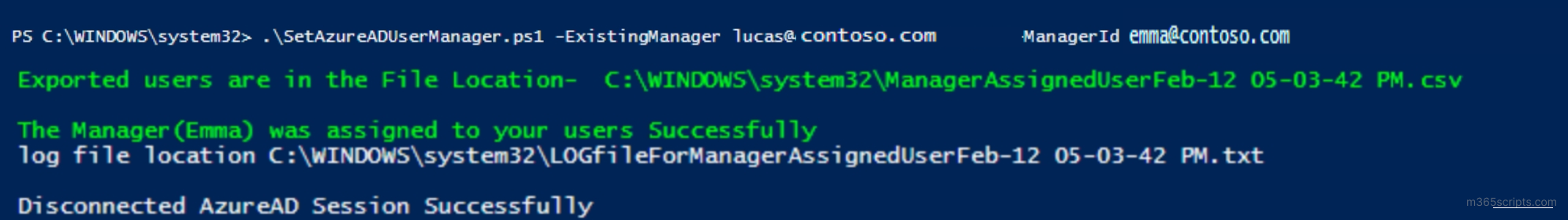Set-up Manager for Office 365 Users Based on the User’s Property